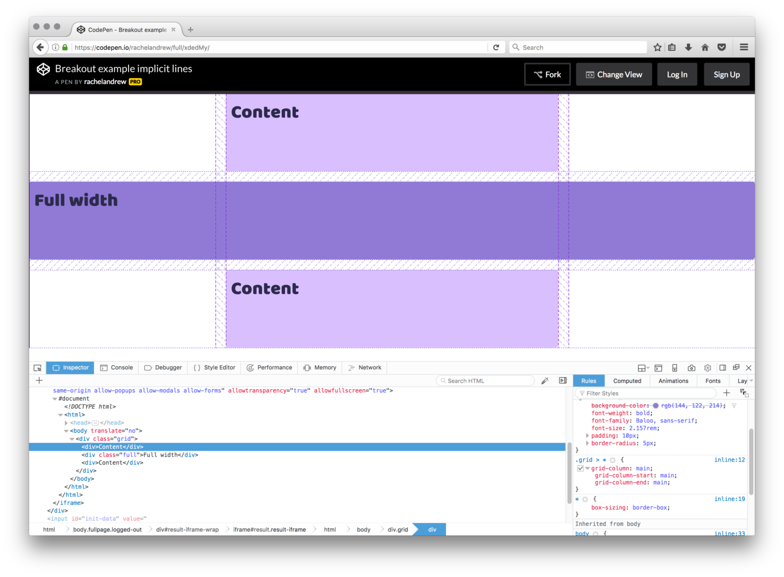 Breaking out with CSS Grid explained – Rachel Andrew